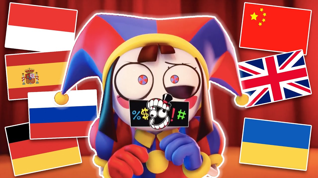 Pomni Swearing But In 7 Different Languages Youtube