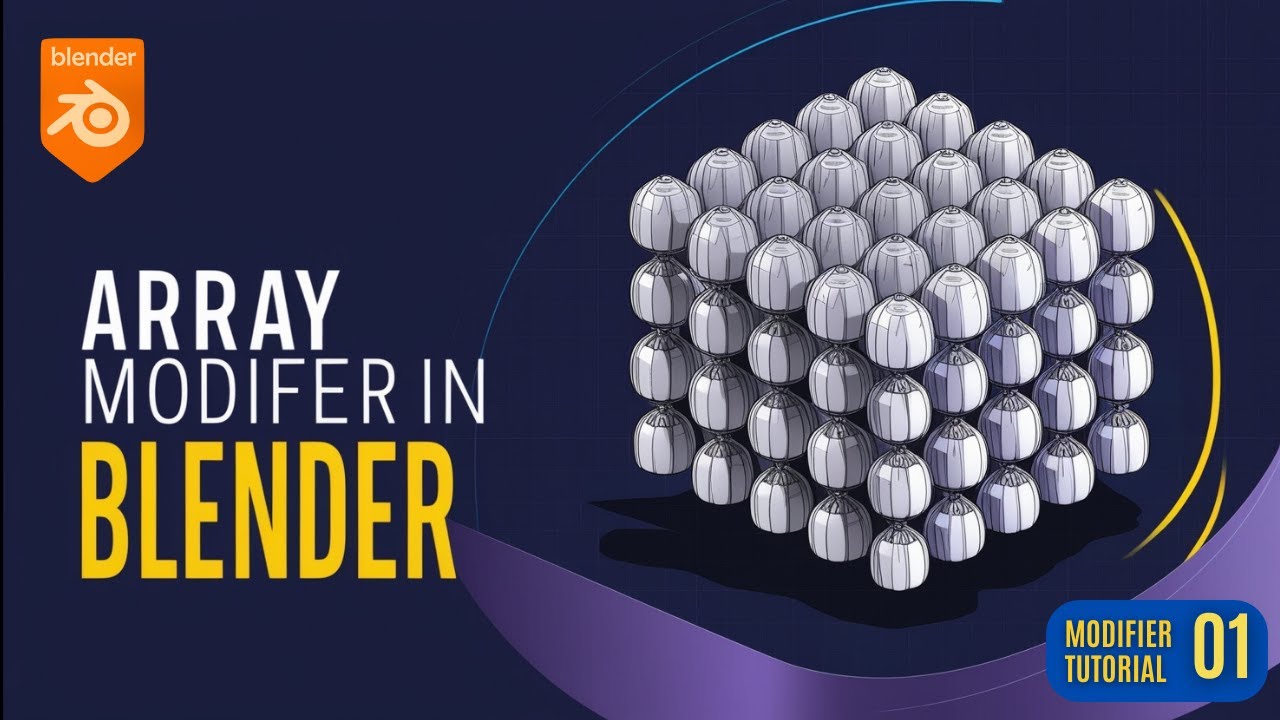 Array Modifier Blender Modifier Tutorial Part 01 Youtube
