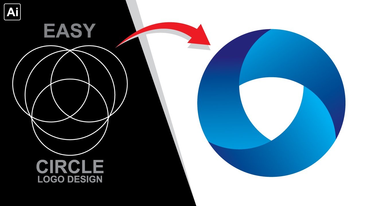 Circle Logo Design In Illustrator Adobe Illustrator Tutorial For