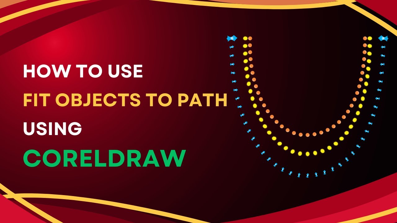 How To Apply Vector Objects Into The Path Using Coreldraw Youtube