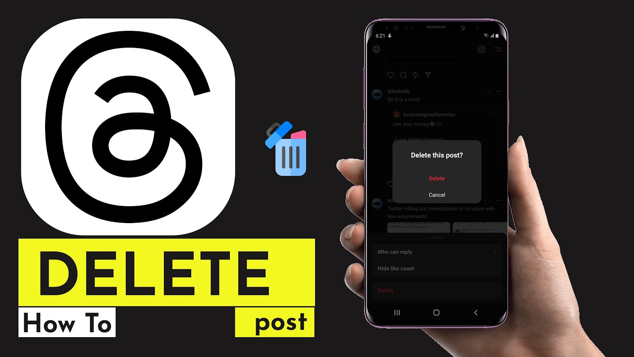 How To Delete A Post On Threads App Youtube
