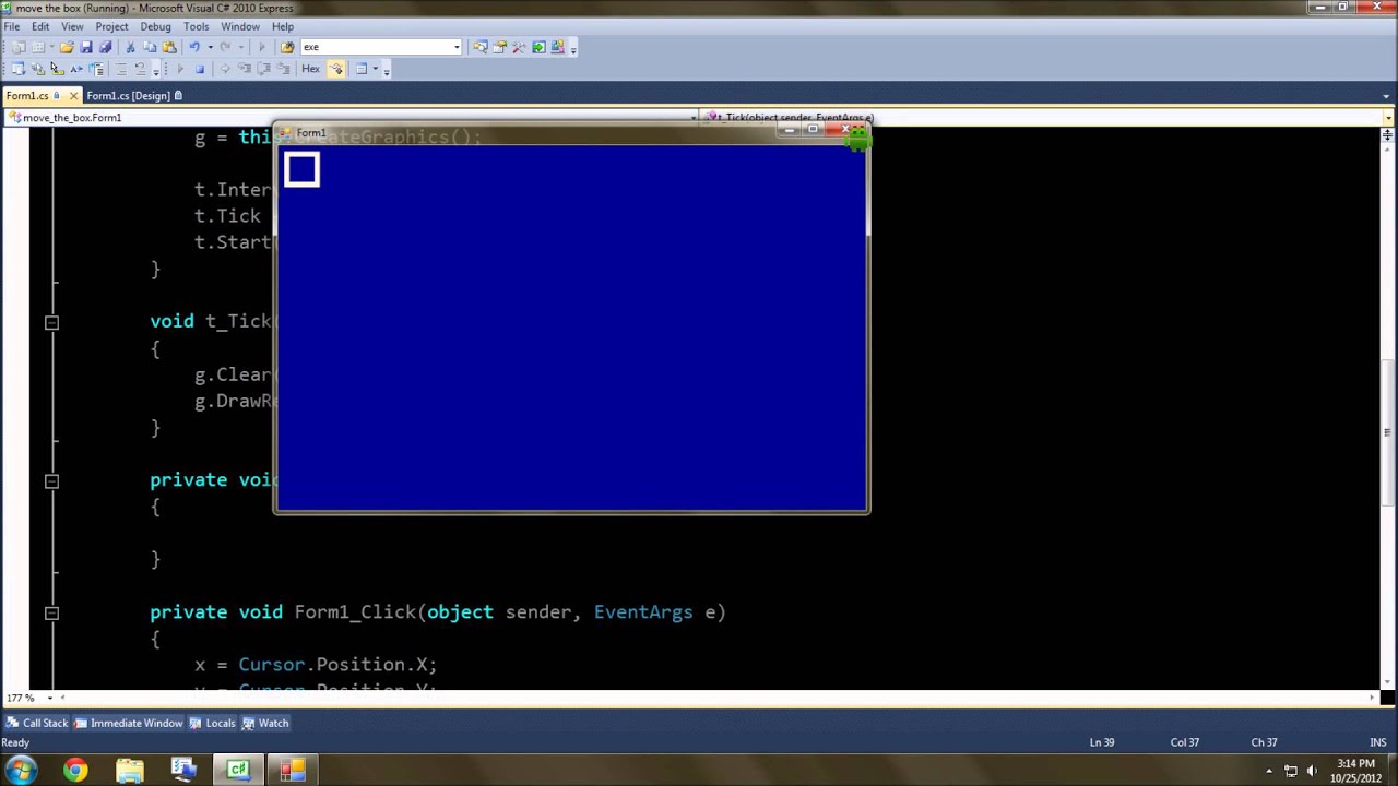 C Graphics Tutorial Move A Rectangle Simply Youtube