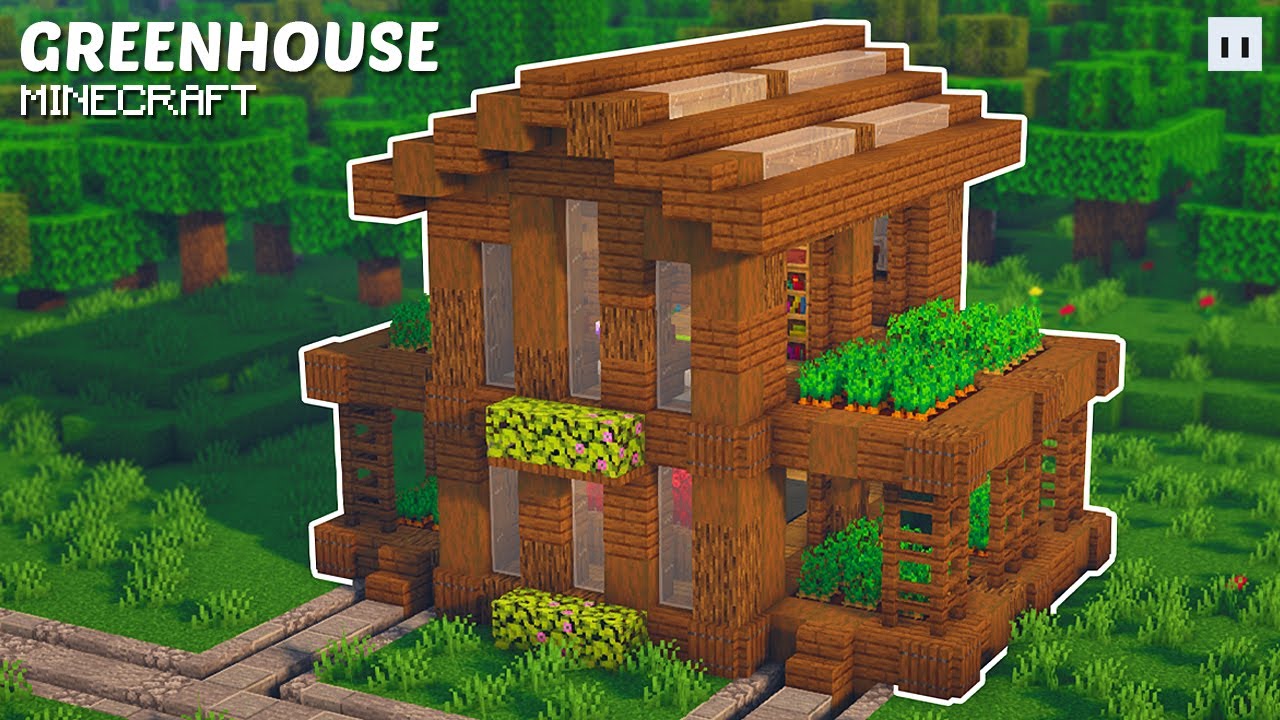 Minecraft How To Build A Greenhouse Simple Easy Greenhouse