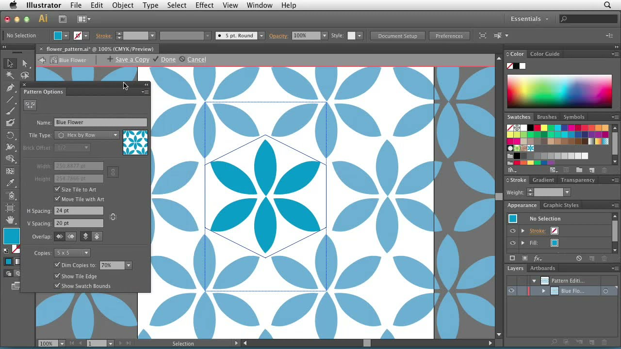 Illustrator Tutorial Using The New Pattern Generator