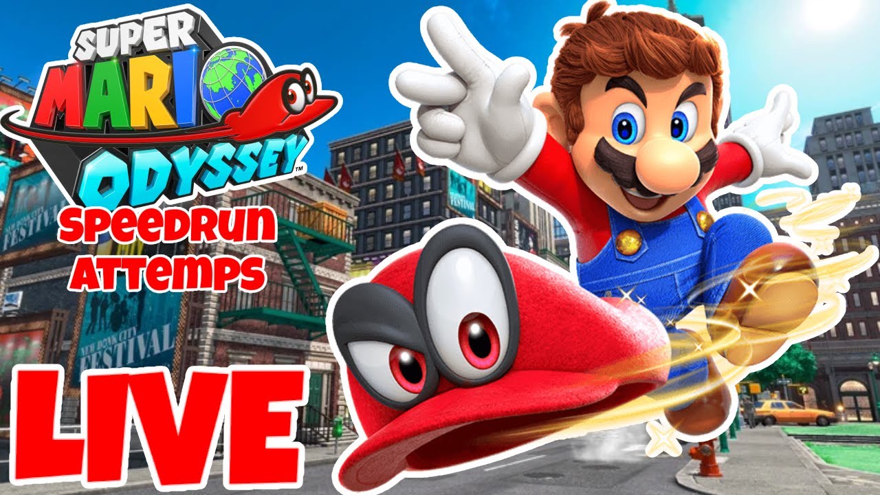 Let S Try Speedrunning Super Mario Odyssey Any Speedrun Youtube