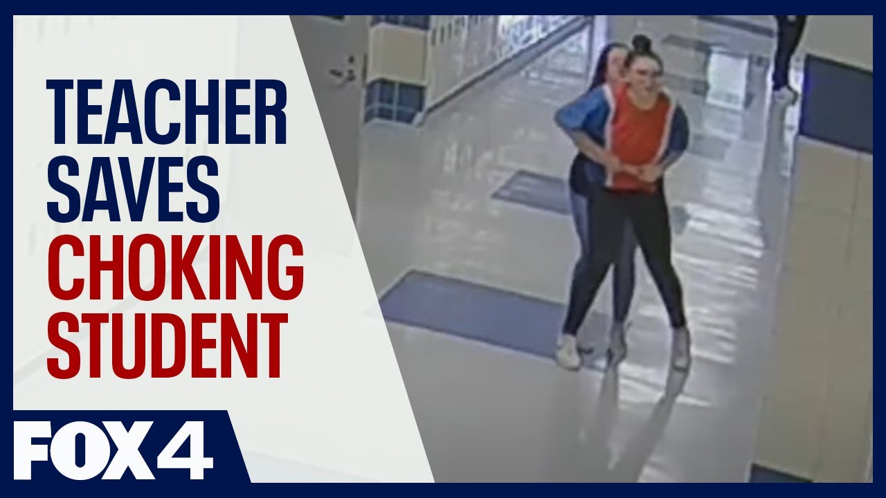 Krum High School Teacher Saves Choking Student Youtube