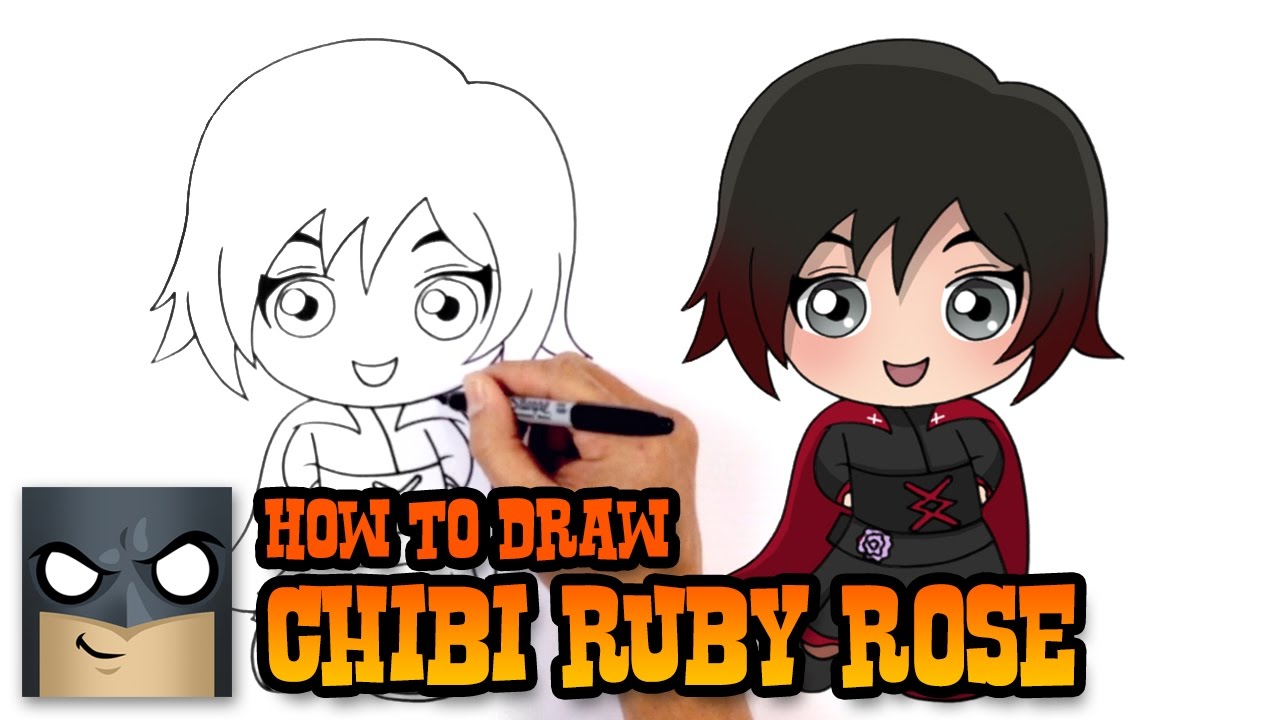 How To Draw Ruby Rose Rwby Youtube