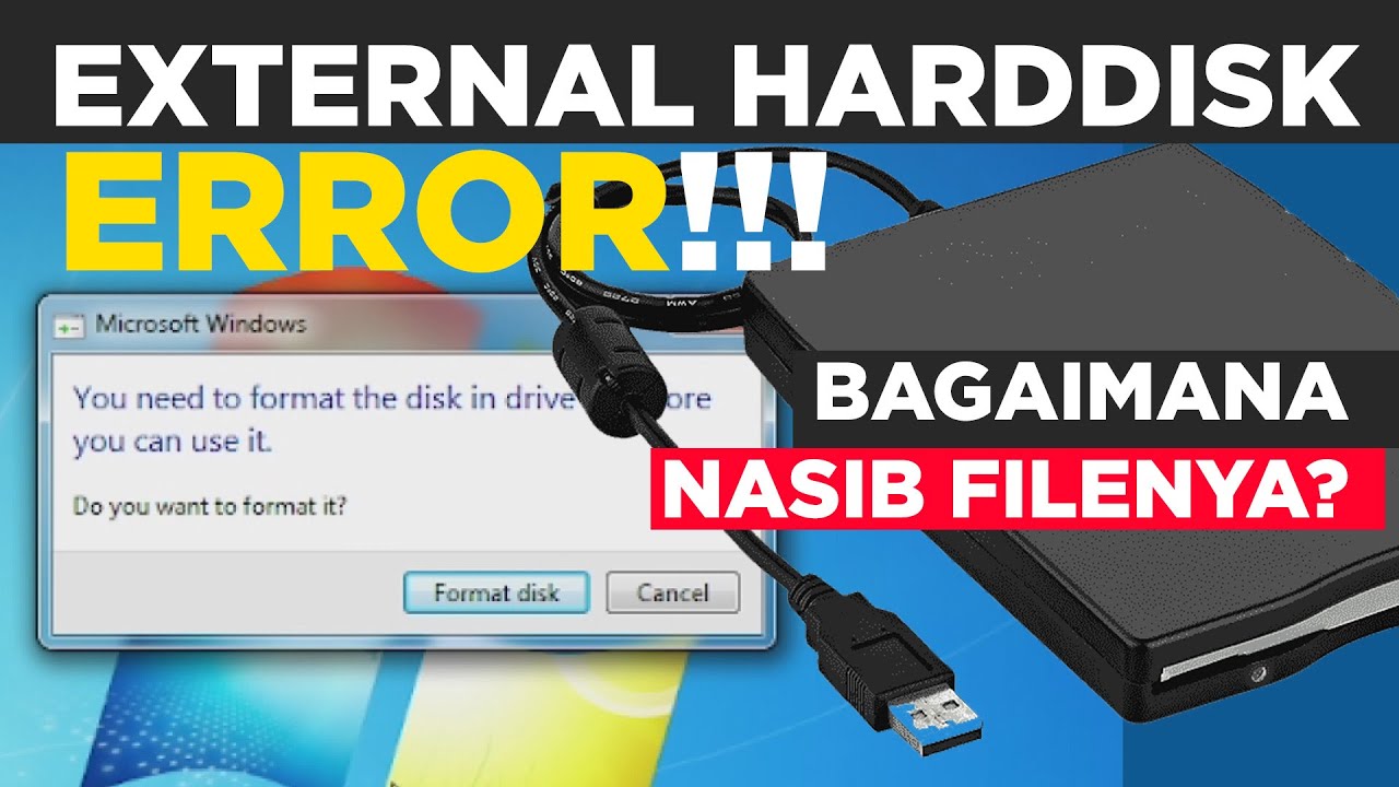 Cara Mengangkat Data Dari Harddisk External Yang Minta Format Youtube