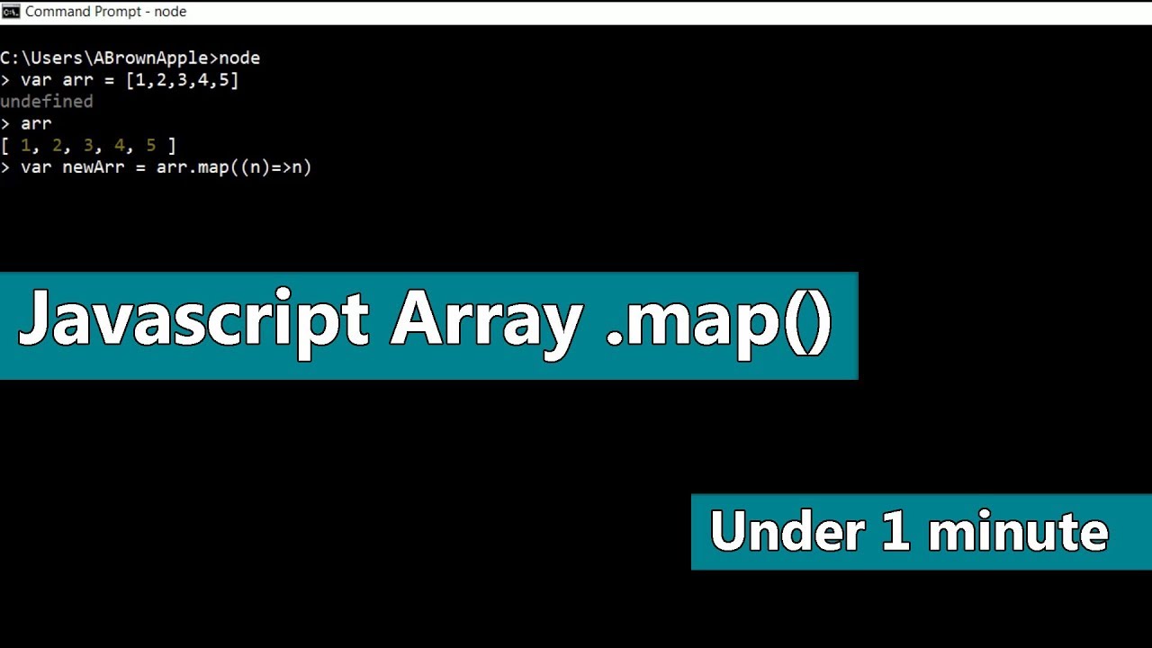 Javascript Array Map Under 1 Minute Youtube