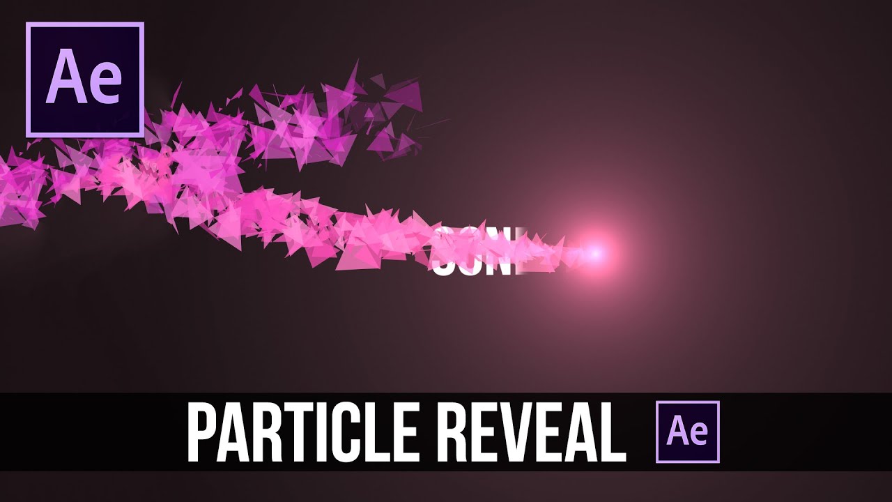 After Effects Tutorial Particle Reveal On Path For Text Logos No