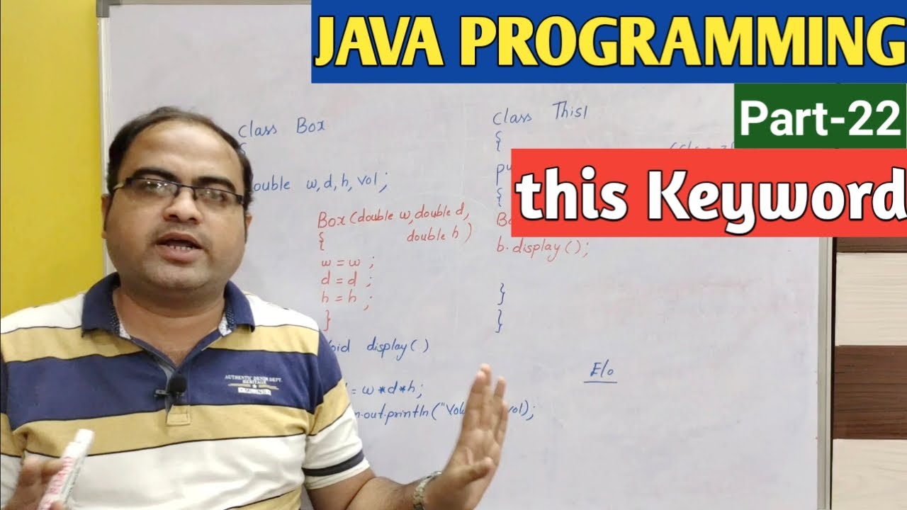 Java Programming Part 22 This Keyword Youtube