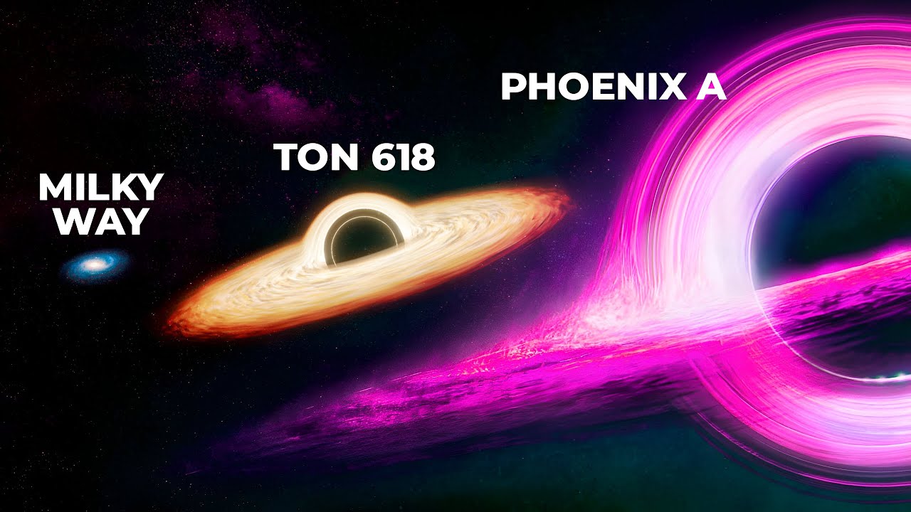 Ton 618 Vs Phoenix A Black Hole Size Comparison Youtube