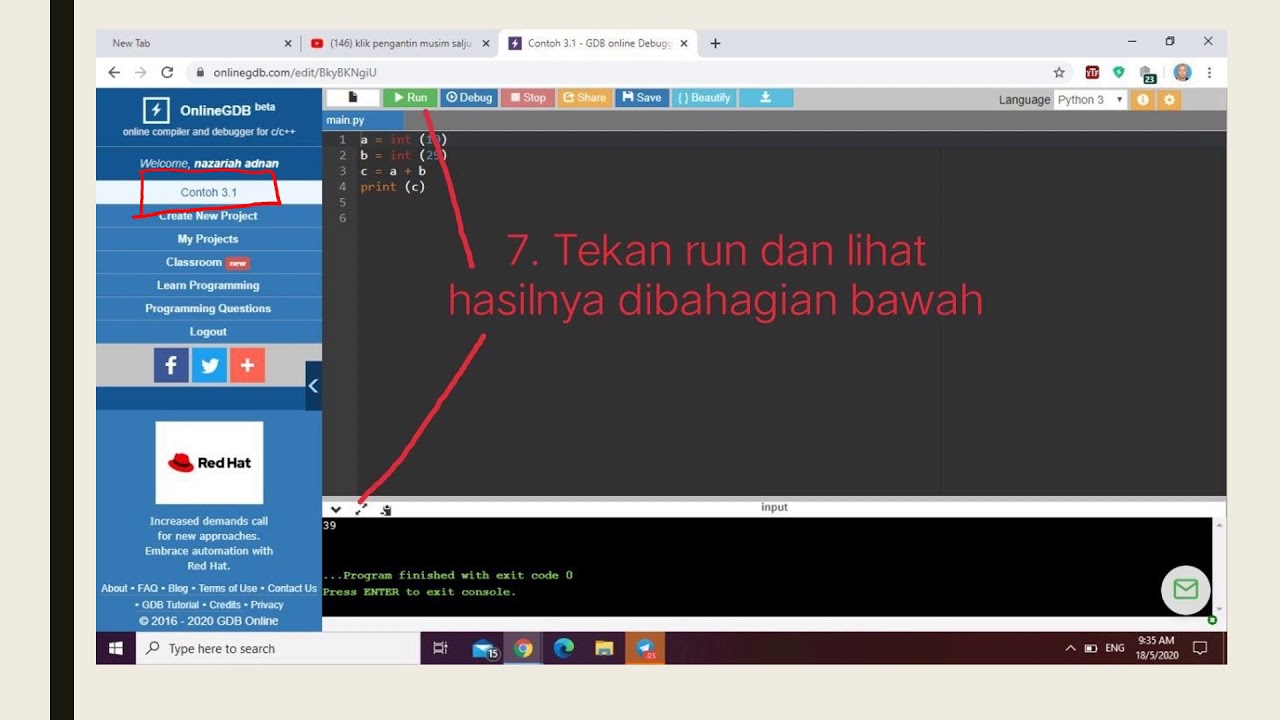 Tutorial Python Online Youtube