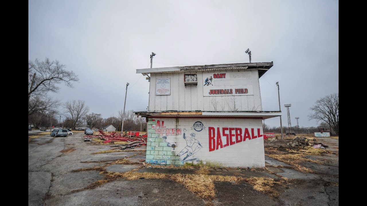 Junedale Abandoned Sr League Baseball Field In Gary Indiana