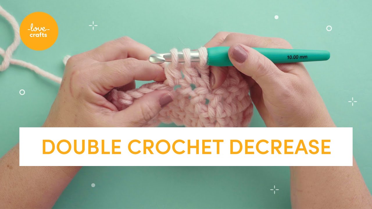 How To Double Crochet Decrease Beginners Tutorial Youtube