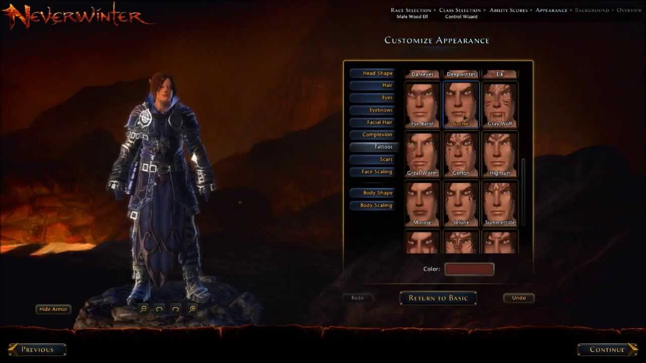 Walkthrough Intro Character Customization Neverwinter Part 1 Youtube