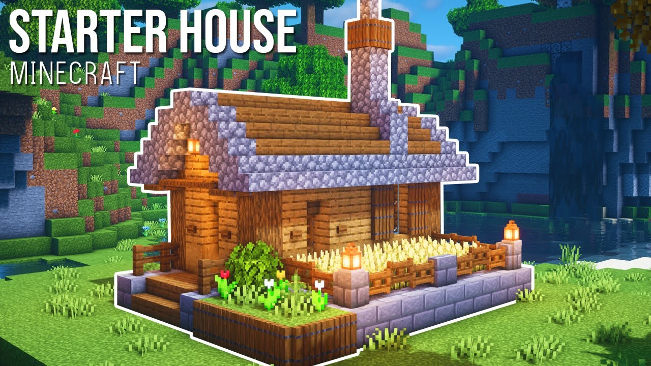 Minecraft How To Build A Small Starter House Youtube