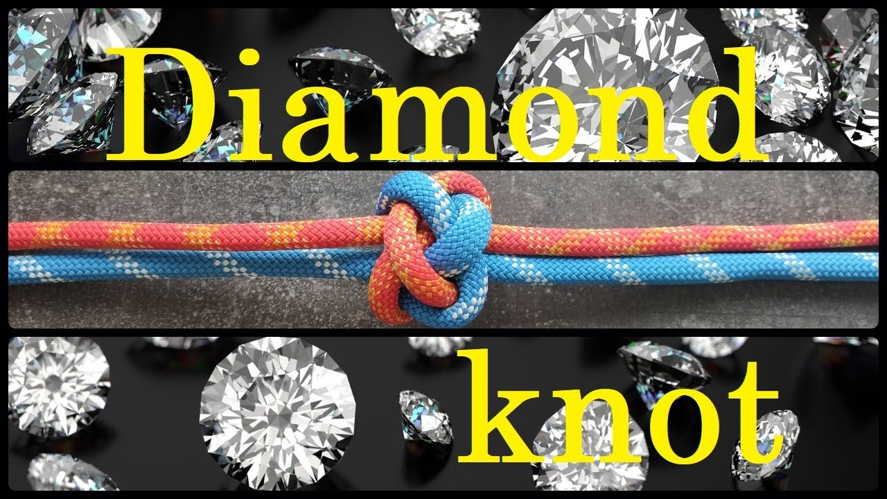 How To Tie The Diamond Knot Youtube