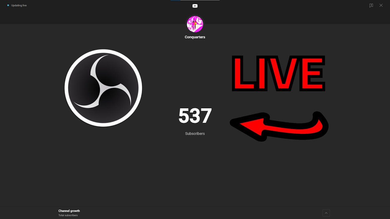 How To Add A Live Subscriber Count In Obs Youtube