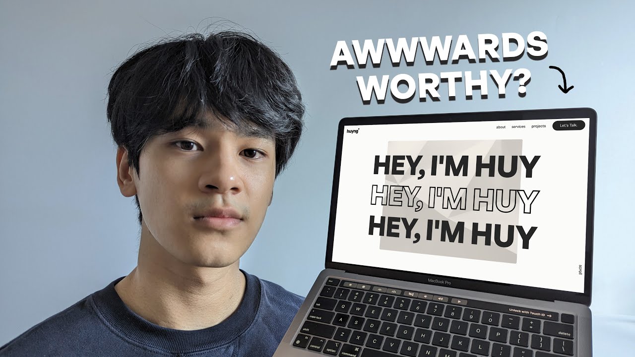 I Tried To Design And Code An Awwwards Inspired Portfolio Website Here