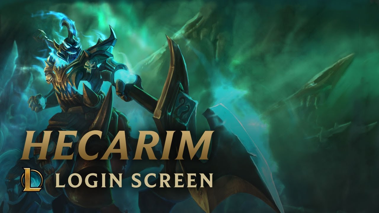 Hecarim The Shadow Of War Login Screen League Of Legends Youtube