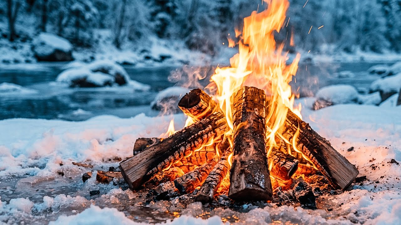 рџ ґ Live 24 7 No Ads вђў Cozy Winter Campfire Asmr For Relaxation Stress