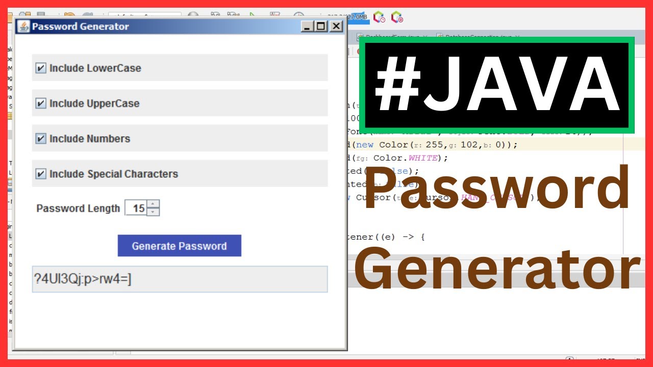 Java Project Tutorial Build A Password Generator In Java Netbeans
