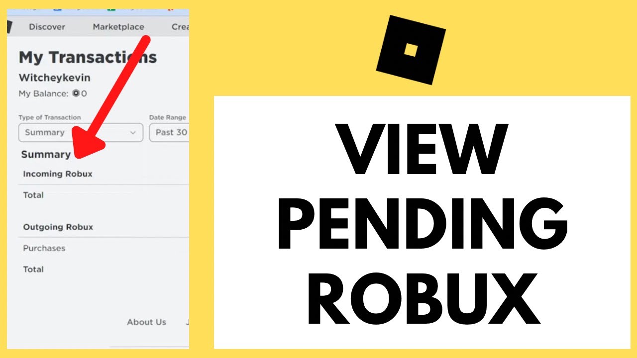 How To See Pending Robux Quick Easy Roblox Tutorial Youtube