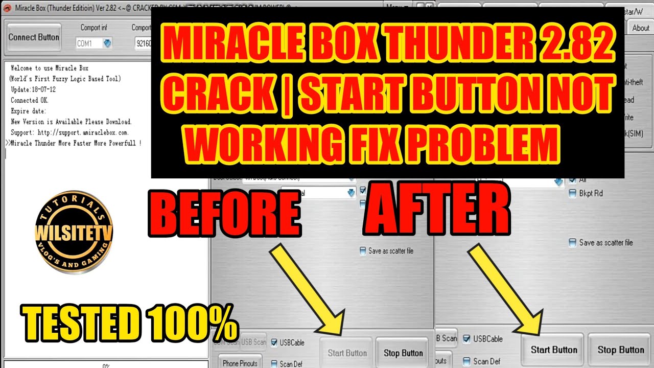 Miracle Box Thunder 2 82 Crack Start Button Not Working Fix Problem