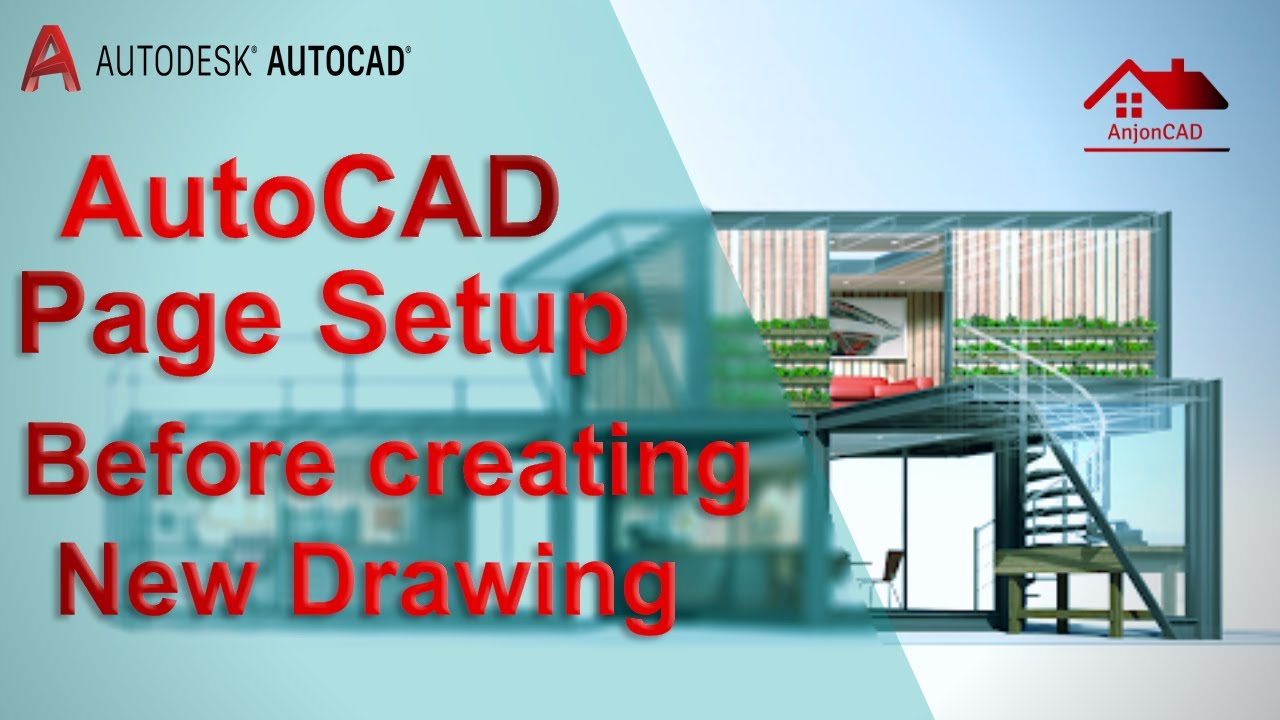 Autocad Page Setup Youtube