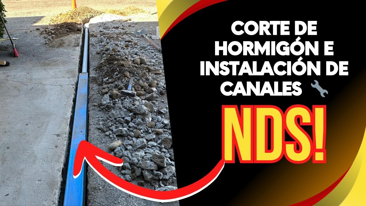 Cómo Cortar Y Quitar Concreto Para Instalar Un Nuevo Canal De Drenaje