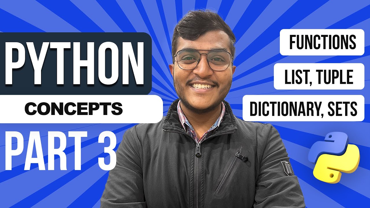 Python Part 3 Functions List Tuple Dictionary Sets Master