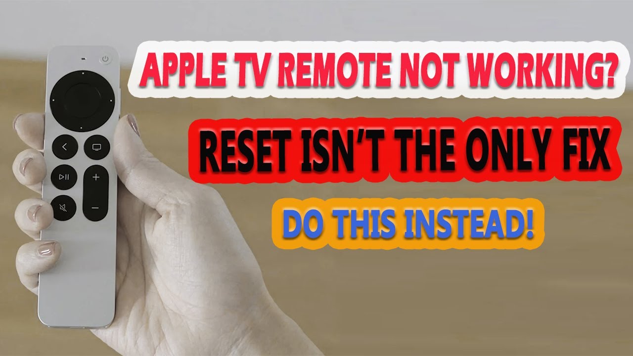 Apple Tv Remote Not Working Reset Isn T The Only Fix Volume And