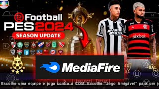 Pes 2025 Ppsspp Link Direto Mediafire Sul Americana Libertadores CÂmera ...
