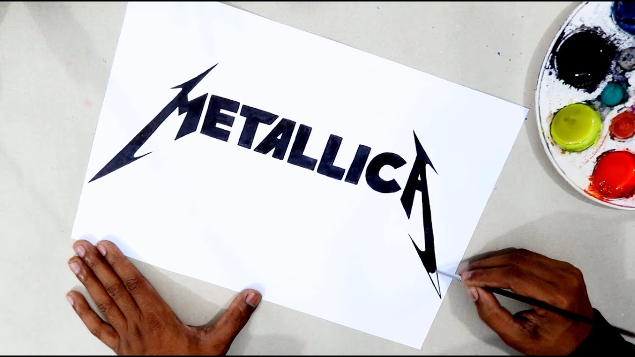 How To Draw Metallica Logo Showerreply3