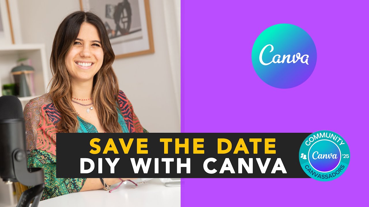 Canva Tutorial For Beginners Design A Wedding Save The Date Invite