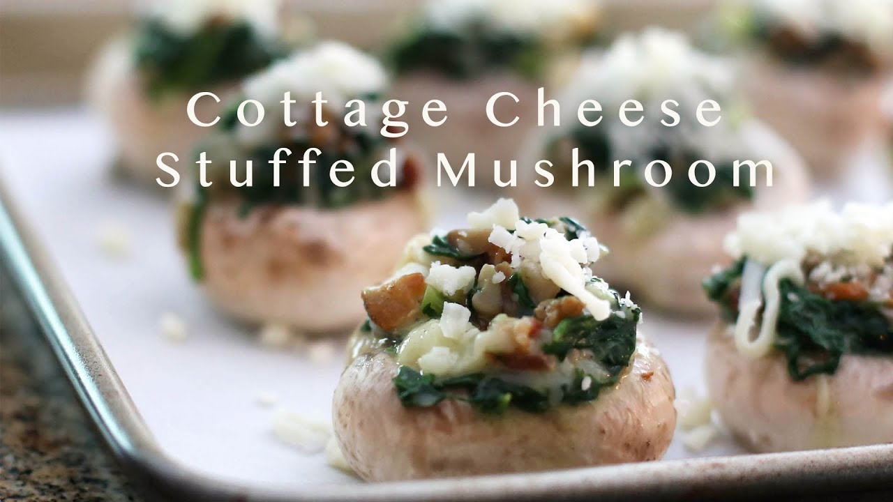 Cottage Cheese Stuff Mushroom Easy Quick Recipe Chef S Kitchen