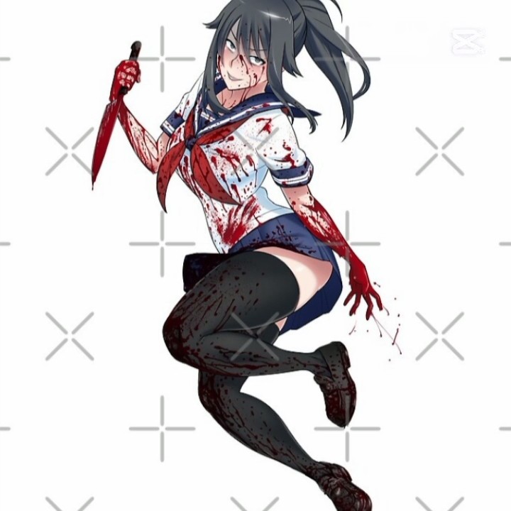 Ayano Aishi Elle Est Trop Trop Belle Yandere Simulator Sang Blood