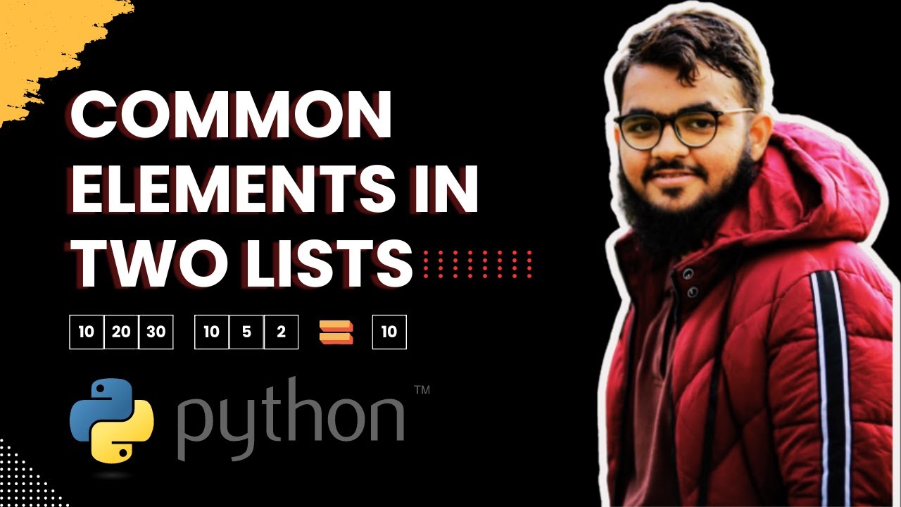 Find Common Elements Between Two Lists In Python Python Exercises For