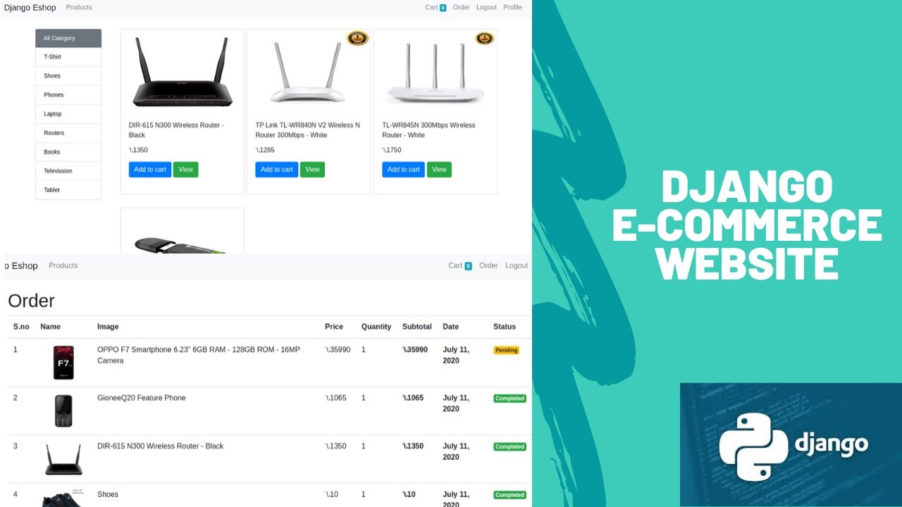 E Commerce Website With Python And Django Youtube