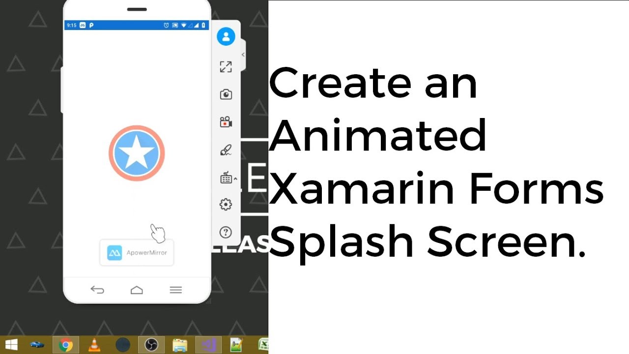 How To Create Splash Screen In Xamarin Forms Youtube