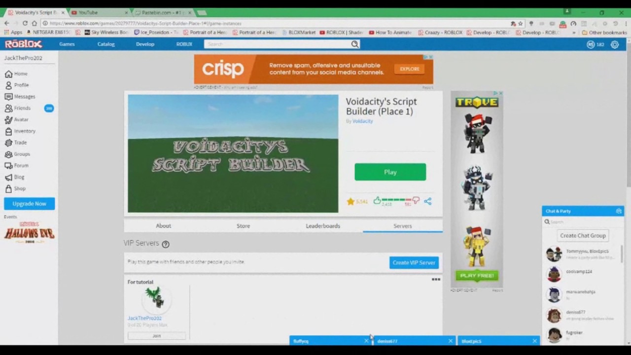 How To Run Scripts On The New Script Builders Using Pastebin Youtube