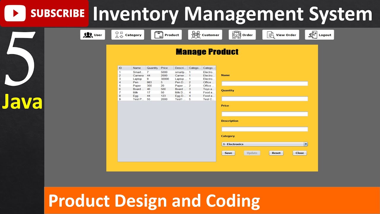 5 Inventory Management System In Java Product Page Jframe Mysql