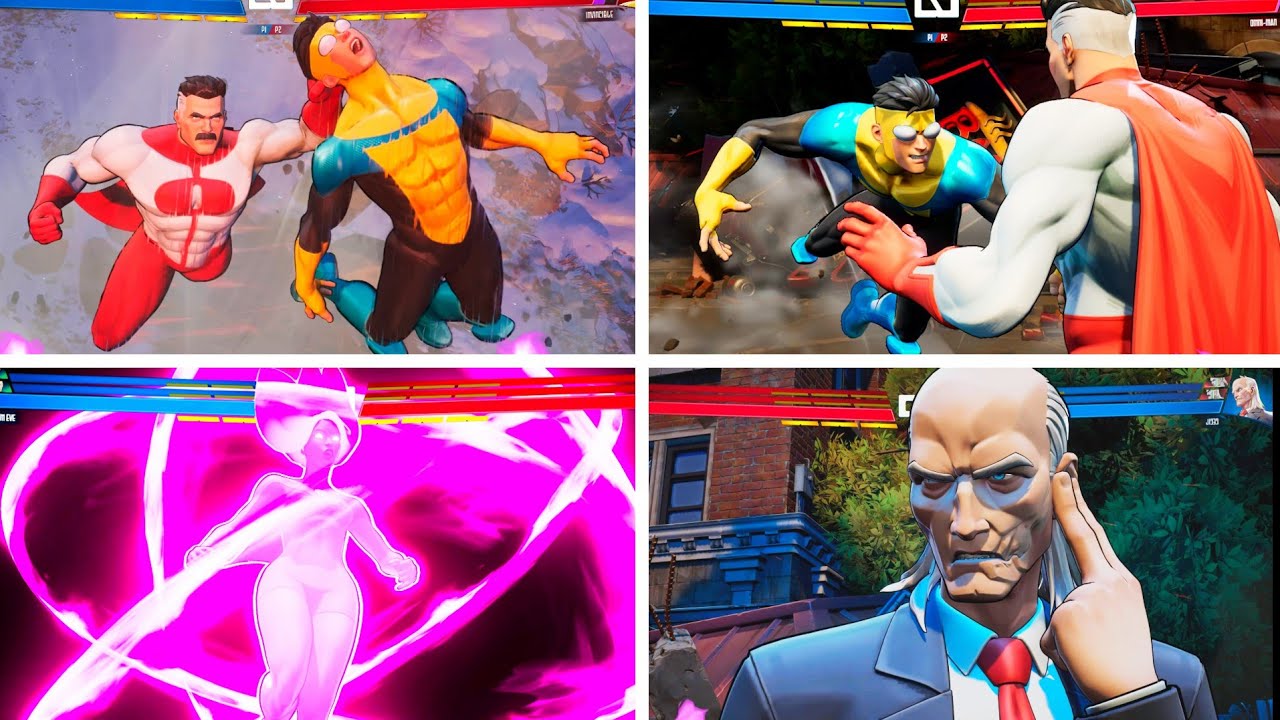 Invincible Vs All Characters Ultimate Attacks Finishers 4k Youtube