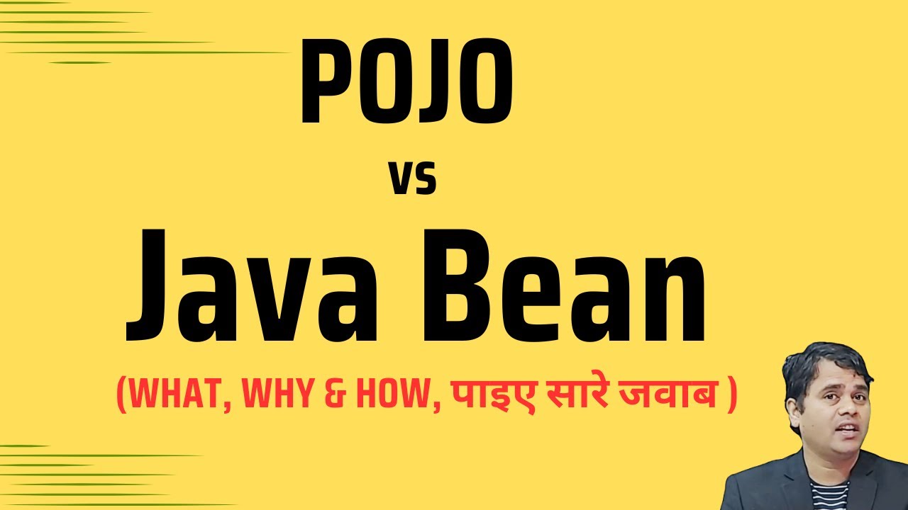 Difference Between Pojo And Bean Core Java Tutorial Object Oriented