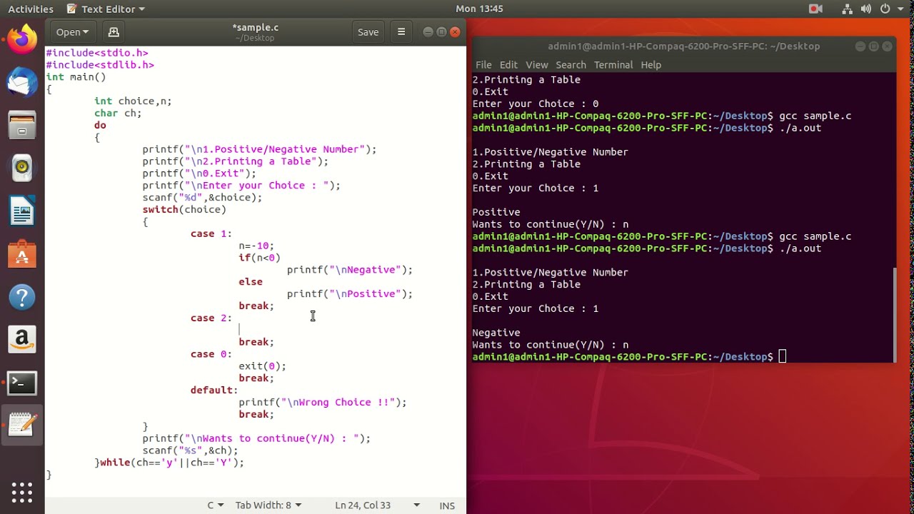 How To Write Menu Driven C Program Template Youtube