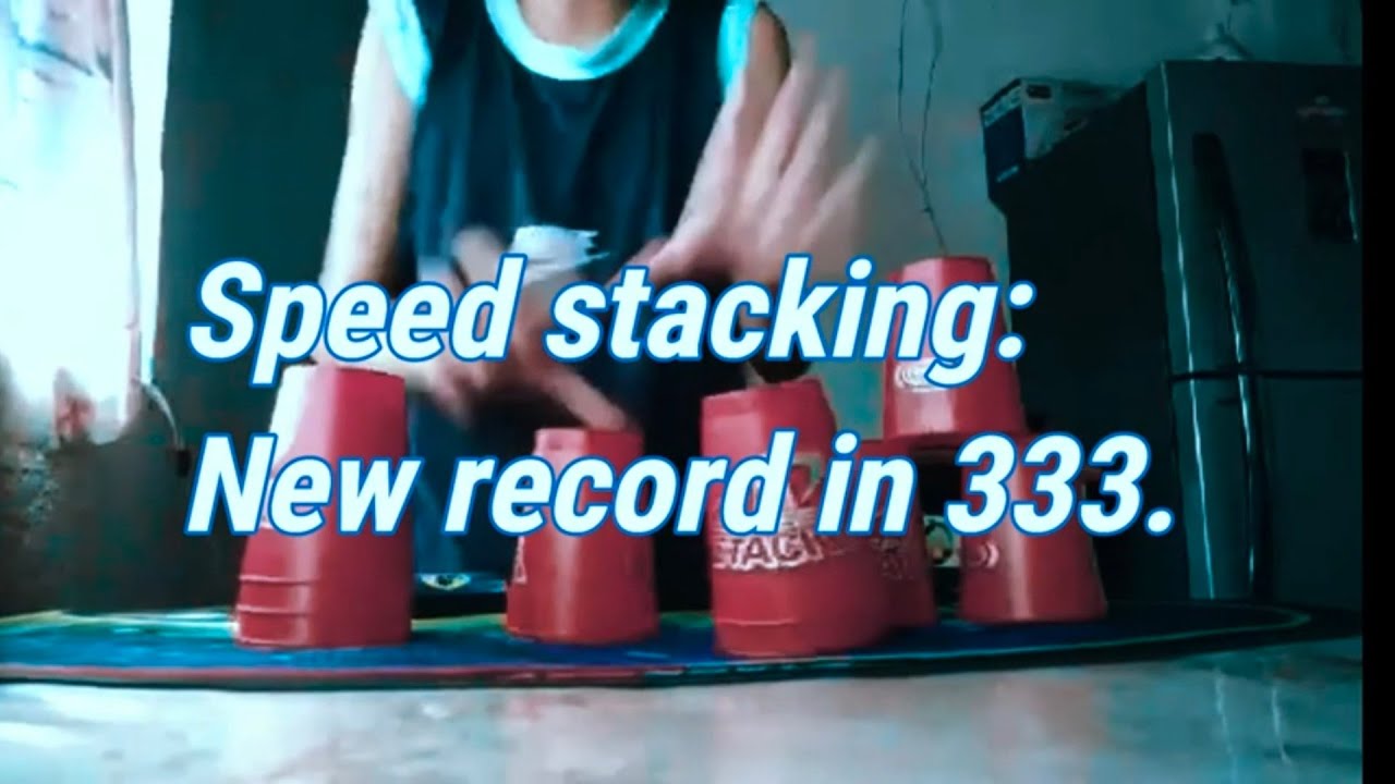 Speed Stacking New Record In 333 Youtube