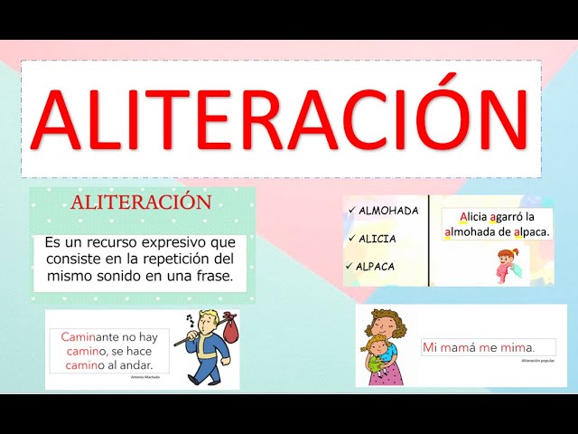 Descubre Qu Es La Aliteracin Con Ejemplos