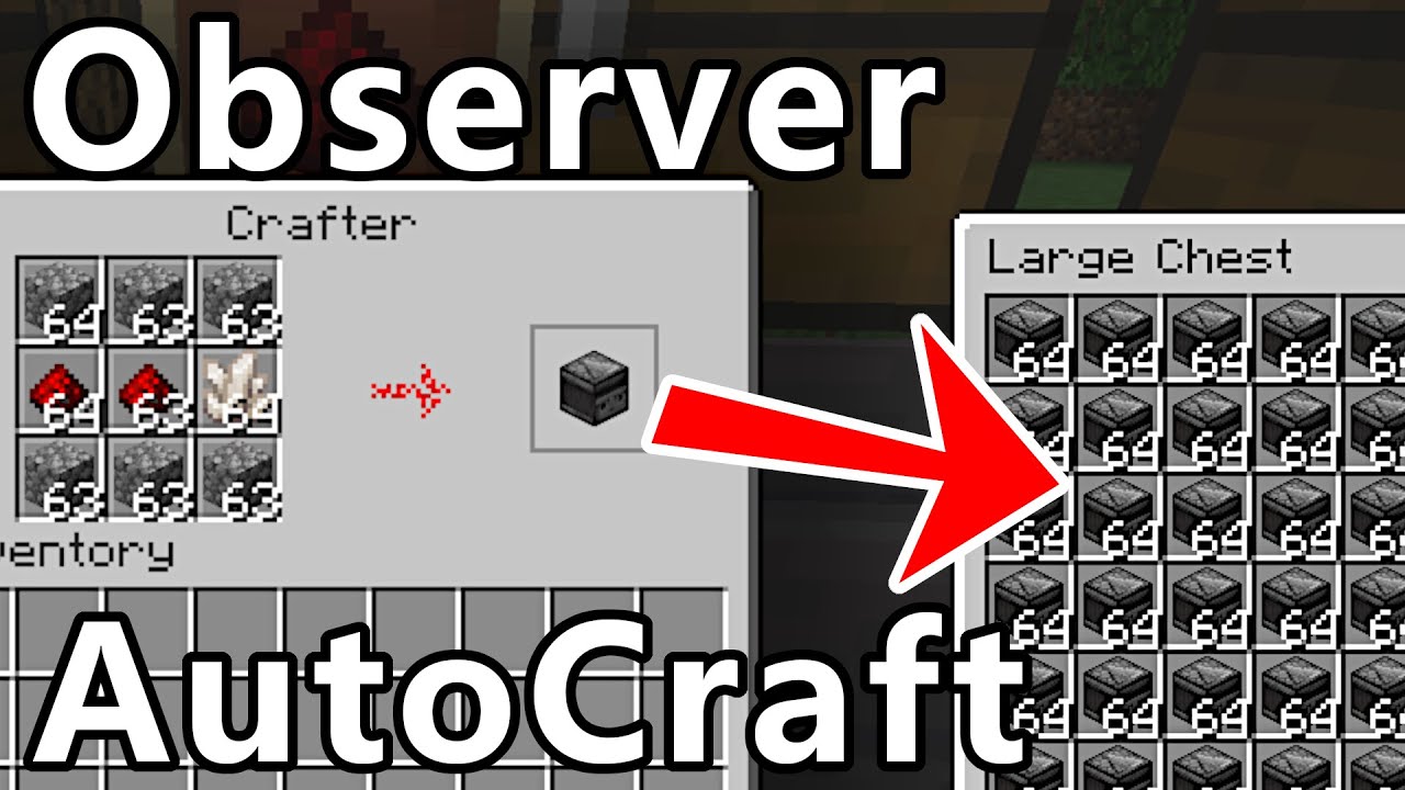 Observer Recipe Minecraft