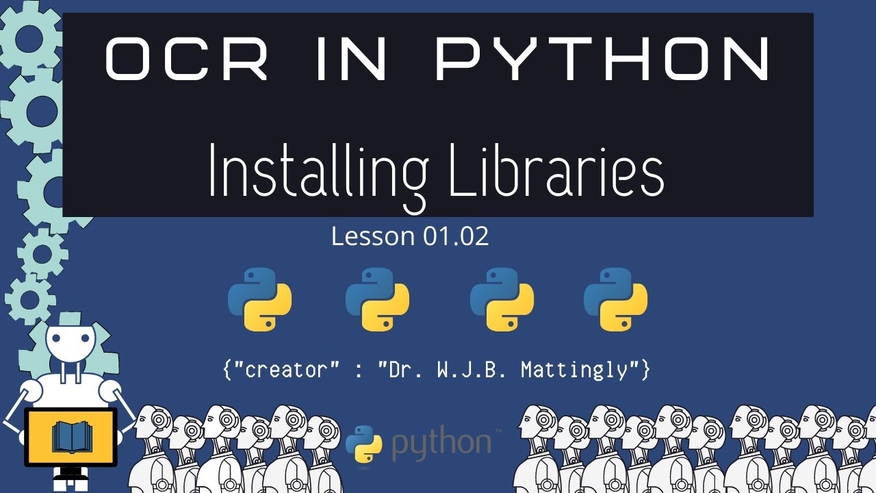 How To Install The Libraries Ocr In Python Tutorials 01 02 Youtube
